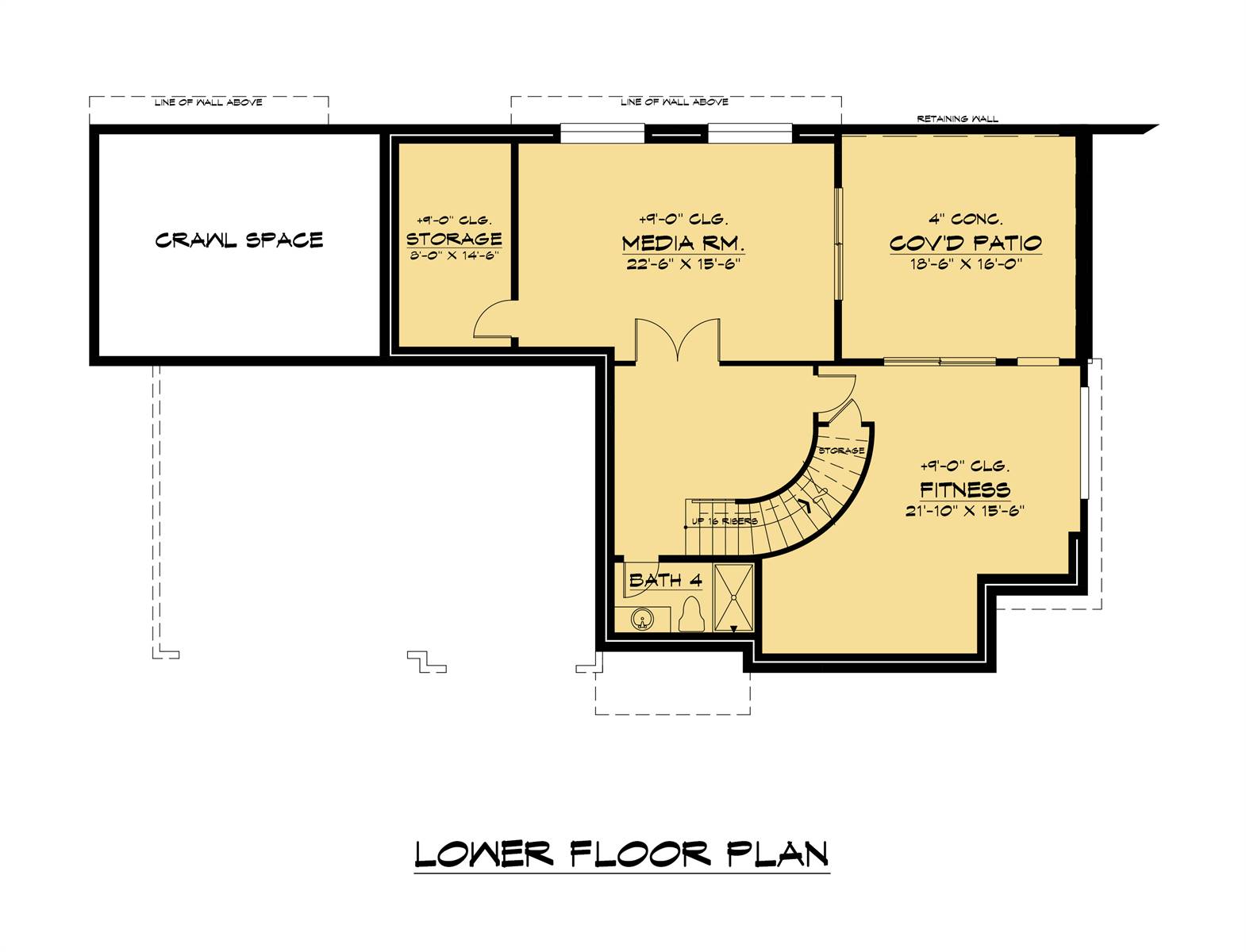 5 Bedroom Modern Style Walkout Basement House Plan 1449: The Oslie - 1449