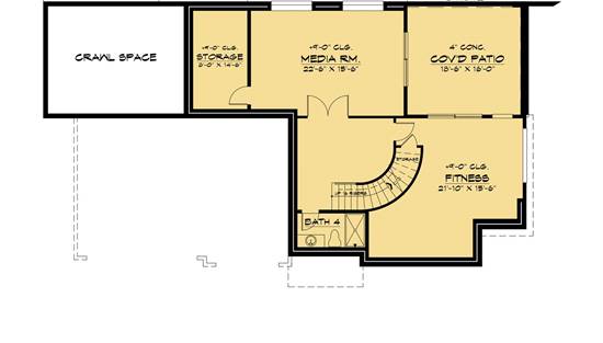 5 Bedroom Modern Style Walkout Basement House Plan 1449: The Oslie - 1449