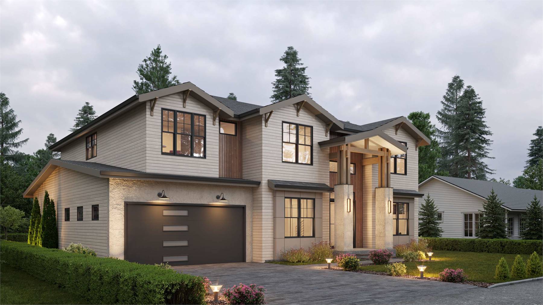 Beautiful Luxury Craftsman Style House Plan 1740: Lynnwood - 1740