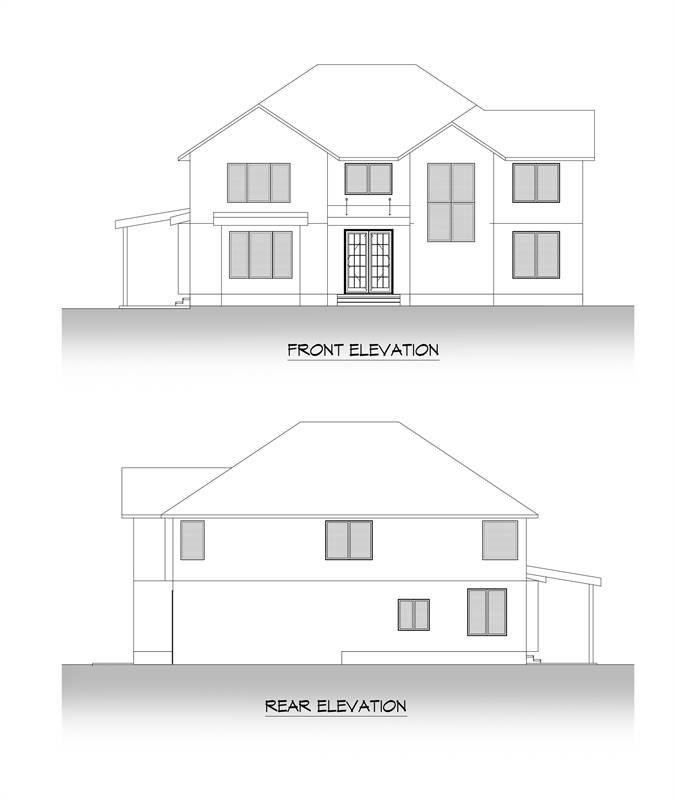5 Bedroom Transitional Style House Plan 2030: Gabor - 2030