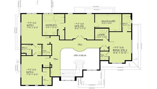 Two Story Contemporary Style House Plan 2540: Badosa - 2540