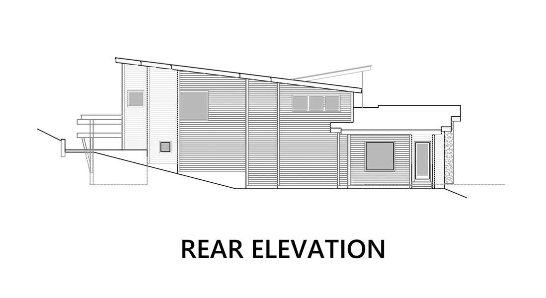 Sloping Lot Contemporary Style House Plan 4252: Pendenza - 4252
