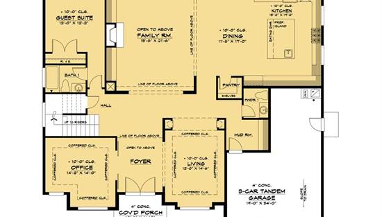 5 Bedroom Contemporary Style House Plan 8591: Redmond - 8591