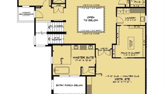 Luxury Modern Design With Rooftop Deck House Plan 9487 - 9487