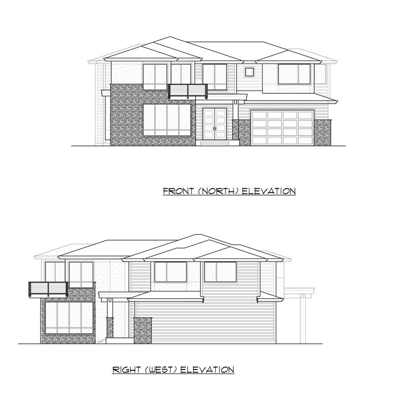 Two Story Contemporary Style House Plan 9502: The Menken - 9502