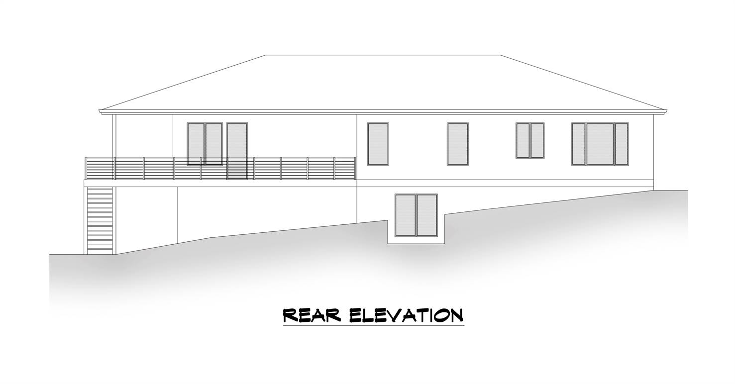 Sloping Lot Contemporary Style House Plan 9506: Ravena - 9506