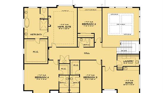5 Bedroom Modern Style House Plan 9655: Madeira - 9655