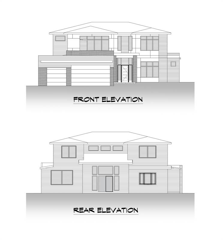 Luxury Two Story Contemporary Style House Plan 9996: Garfia - 9996