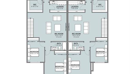 Exclusive Contemporary Style House Plan 4283: The Asym Duplex - 4283