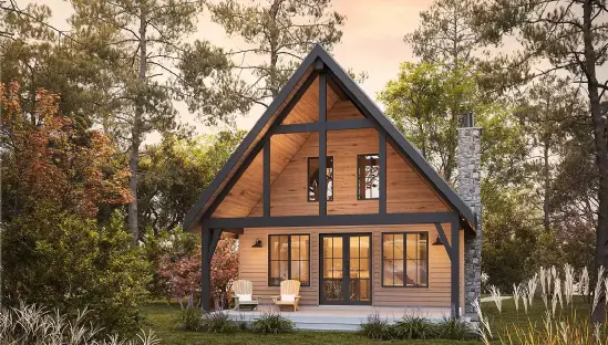 A Frame House Plans | A-Frame House Plans w/PDF